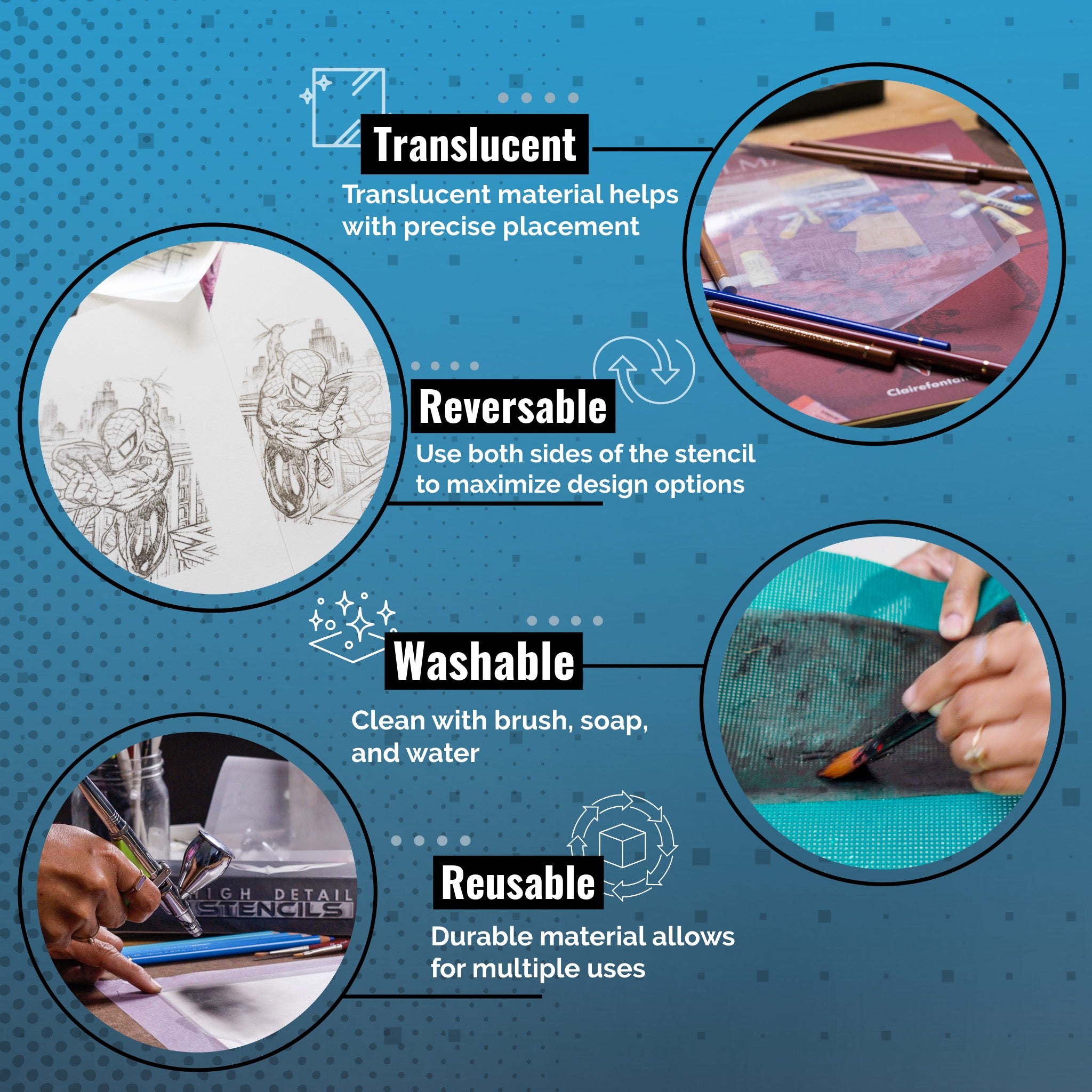 One-Eyed Jack Hyper Detail Stencil – HD Stencils LLC