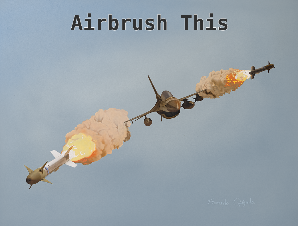 The Fighter Jet HD Stencil for Fine Art Airbrush Courses – HD Stencils LLC