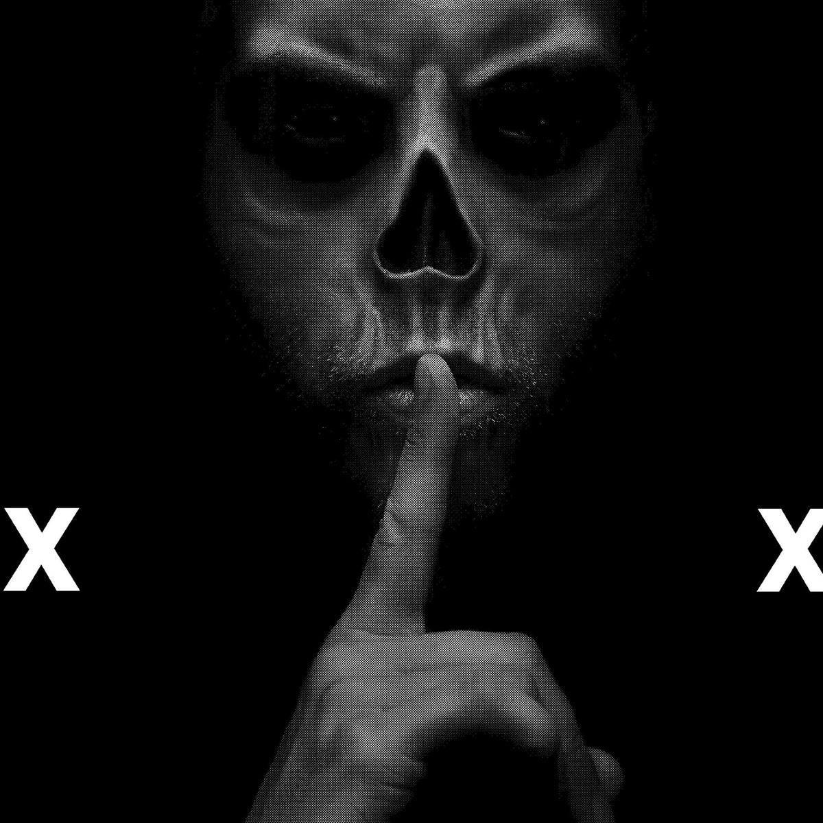 Phantom skull- Be quiet- Airbrush stencil – HD Stencils LLC